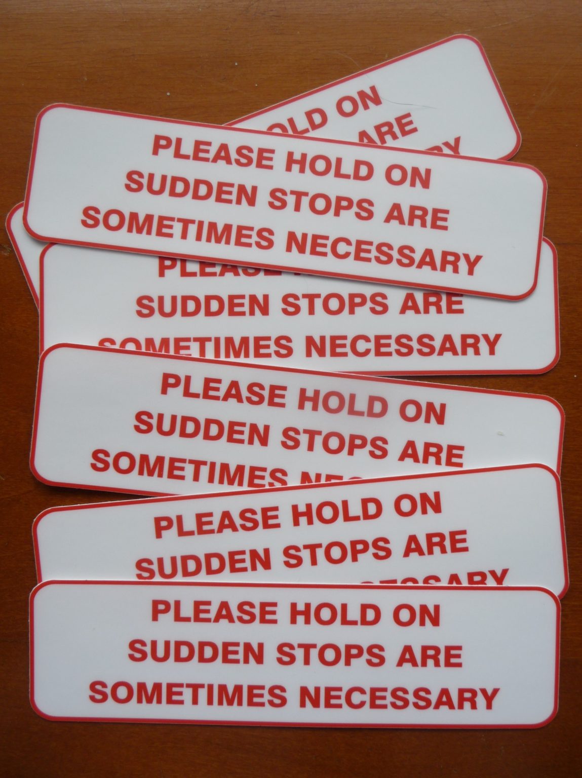 Sticker, Please Hold On ... - Market Street Railway