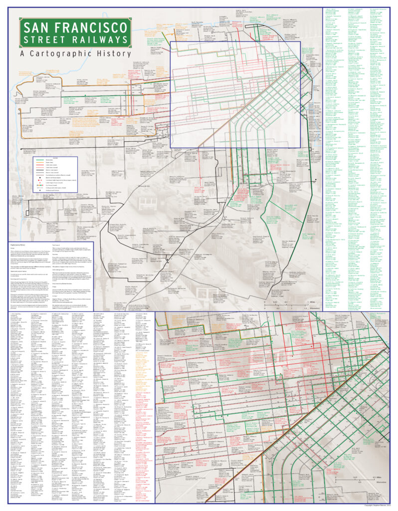 Poster Map of San Francisco Street Railways