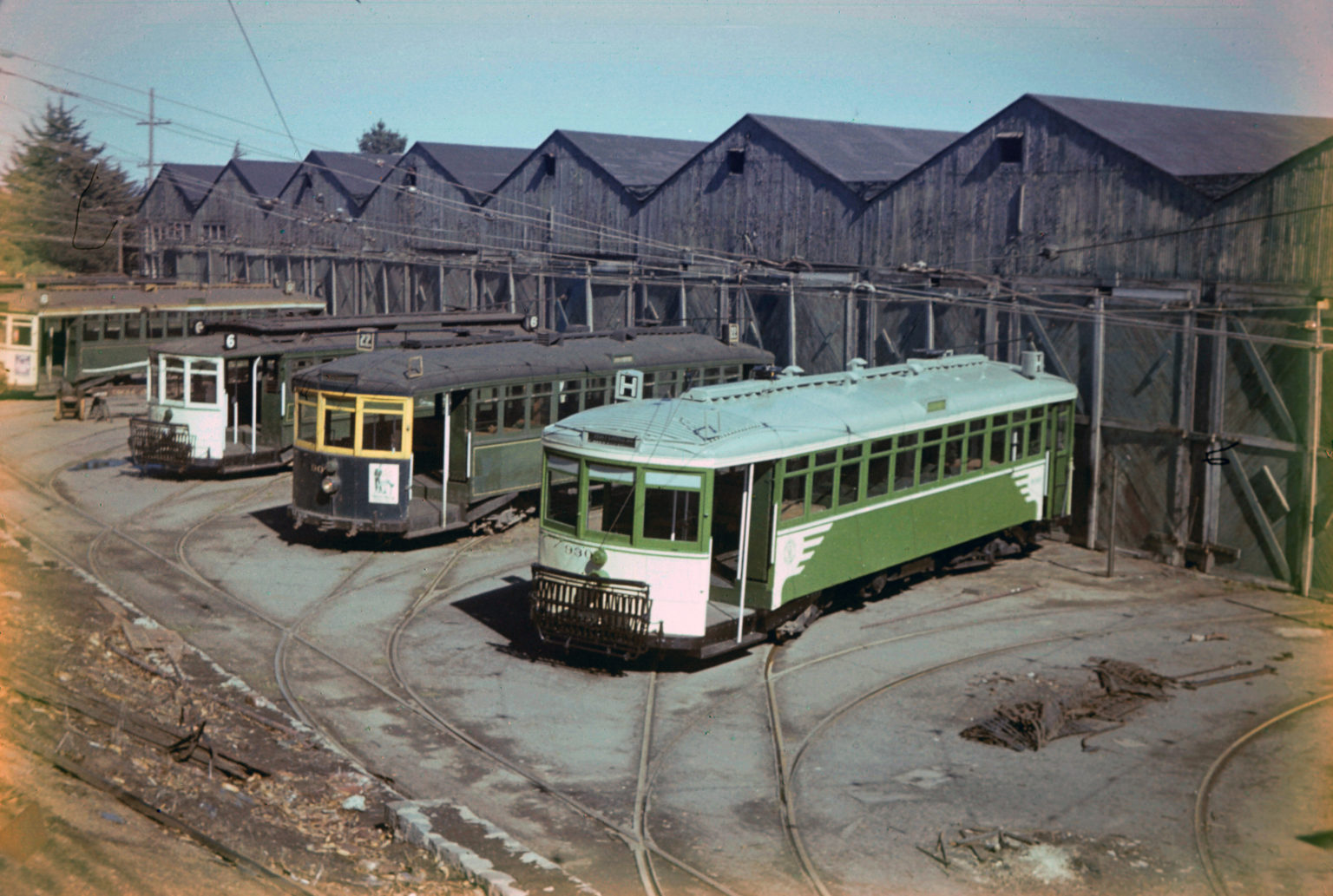 Cars of many colors Cars of many colors - Market Street Railway